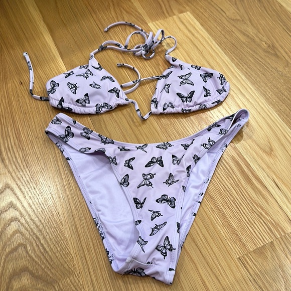 Swim | Garage Purple Butterfly Bikini | Poshmark